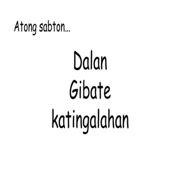 Ang Dalan | PPTX