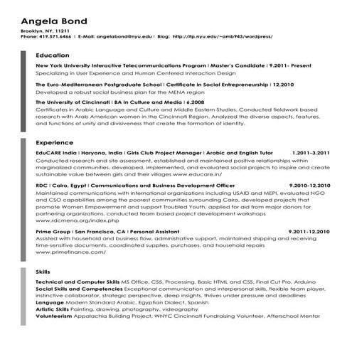 Resume | PDF | Business | Business and Finance