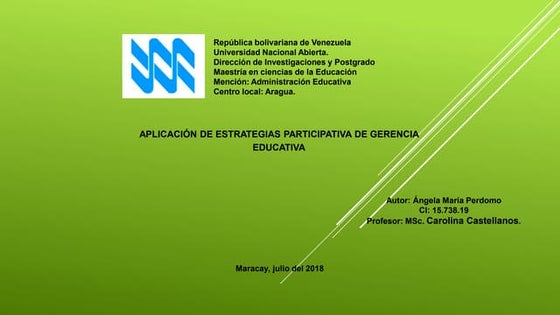 Angela Perdomo presentations