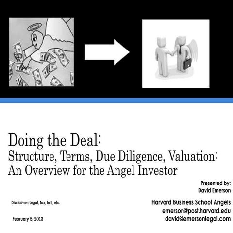 Angel's Doing the Deal, by David Emerson | PPSX | Business Accounting ...