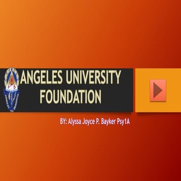 ANGELES UNIVERSITY FOUNDATION | PPTX