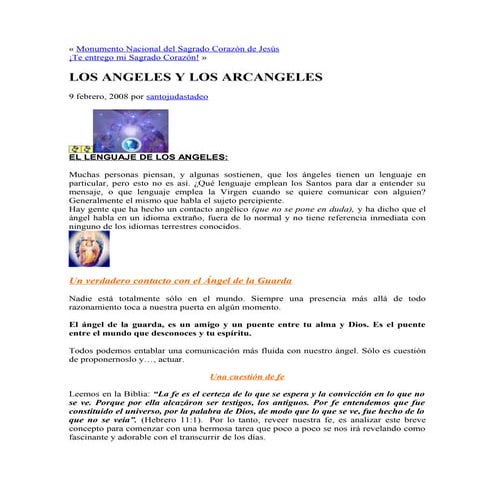 Angeles y arcangeles | DOC
