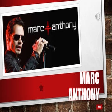 Biografía De Marc Anthony | PPTX