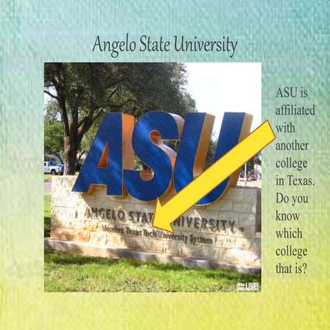 Angelo State University | PPTX