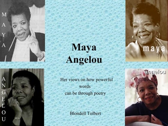 Biography - Maya Angelou | PPT