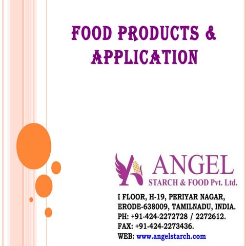 Angel products for food industry | PPT