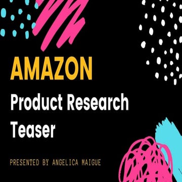 Product Research Teaser | PPTX