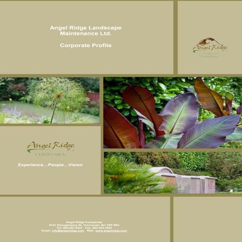 Angel Ridge corporate profile landscape maintenance | PDF | Real Estate ...