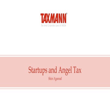 Angel Tax & Start-Ups | PPTX