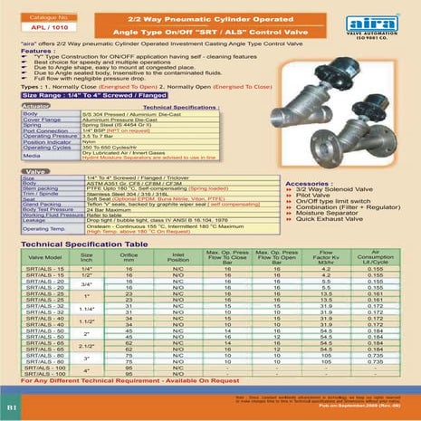 Angel type control valve(2by2 way) | PDF