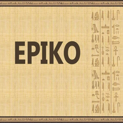 Filipino 8 Epiko | PPTX