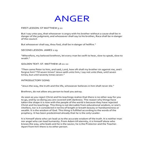 Anger | DOCX