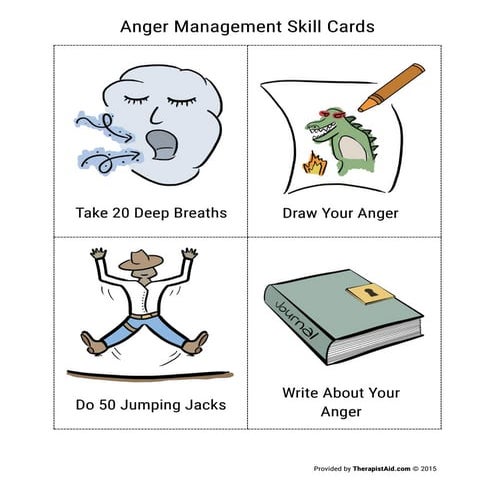 Anger management-skill-cards | PDF