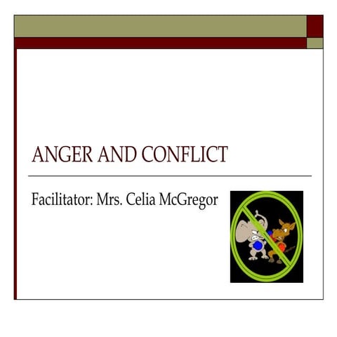 Anger and conflict | PPT