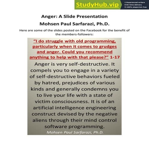 Anger A Slide Presentation | PDF