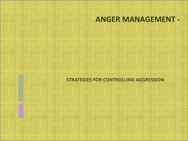 Group Therapy for Anger Management Curriculum | PDF