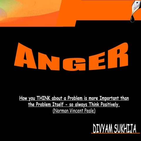 Anger management a speech | PPTX