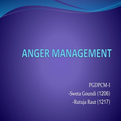 Anger management | PPTX