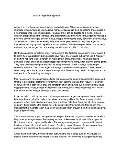 Anger iq | PDF