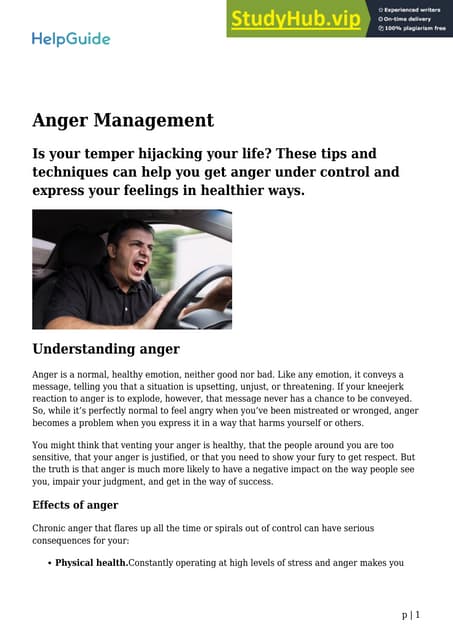 7- Anger management | PDF
