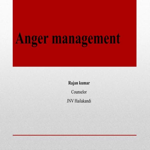 Anger management | PPTX