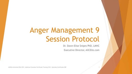 Group Therapy for Anger Management Curriculum | PDF