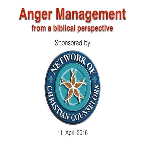 Anger Management from a Biblical Perspective | PDF