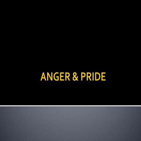 Anger & Pride PPT | PPSX