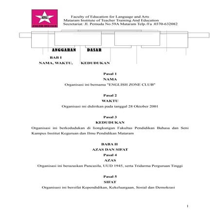 Anggaran dasar | RTF