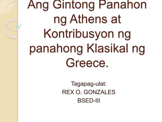 SPARTA & ATHENS Araling Panlipunan 8, World History | PPTX