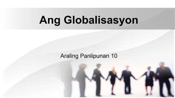 Perspektibo at Pananaw ng Globalisasyon.pptx