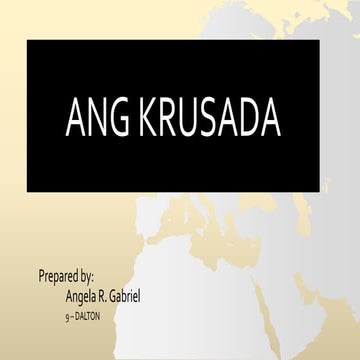 Ang Holy Roman Empire at ang Krusada | PPTX