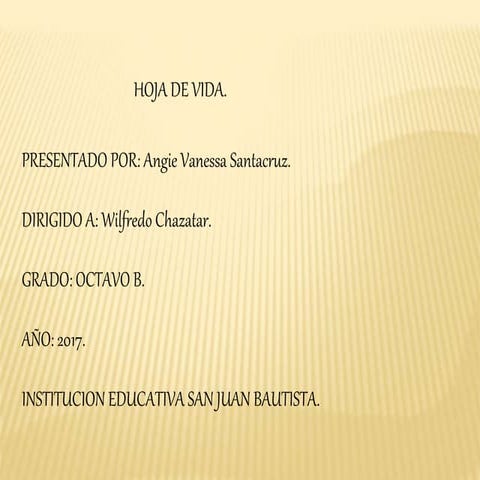 Angie va nessa datos personales | PPTX