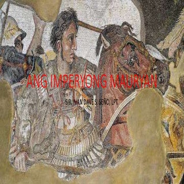 Ang imperyong mauryan | PPTX