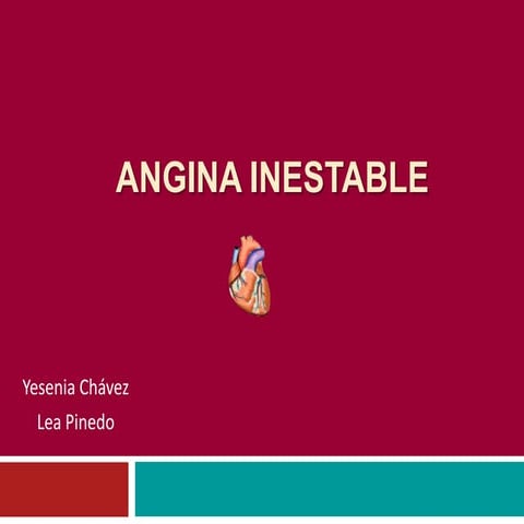 Angina inestable | PPTX