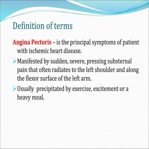 angina ppt.ppt | Heart and Cardiovascular Diseases | Diseases and ...