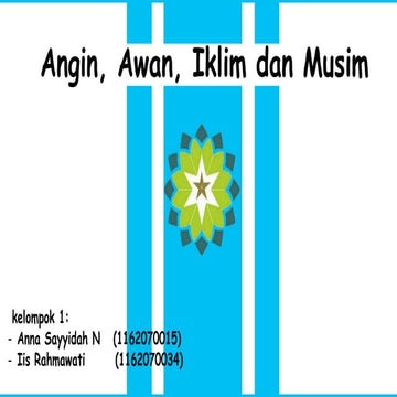 TEKANAN UDARA DAN PEMBENTUKAN ANGIN | PPTX