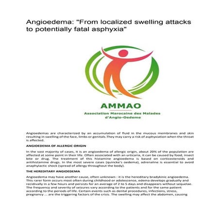Angioedema | PPTX