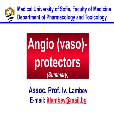 Angioprotectors ( details of drugs ).ppt