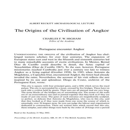 Angkor wat civilization | PDF