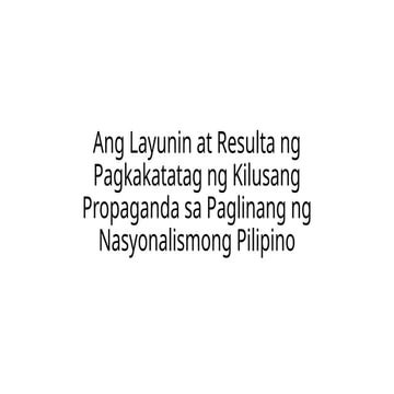 Kilusang Repormista | PPT