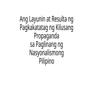 Ang Layunin at Resulta sa week 2 AP.pptx