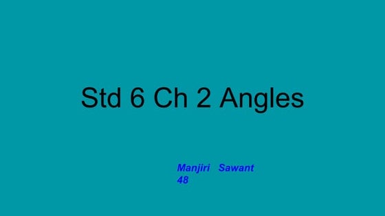 Types of angles | PPT