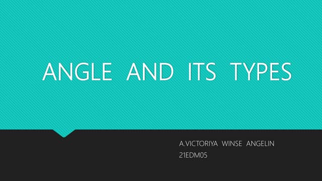 Types of angles | PPT