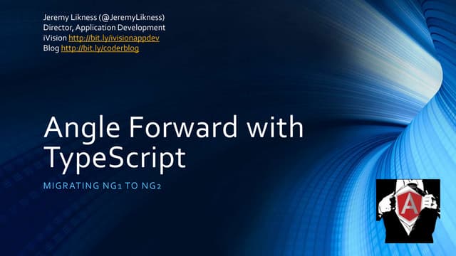 Angle Forward With Typescript Ppt