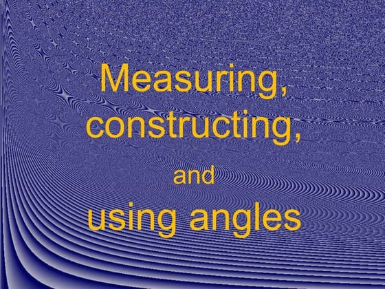 Types Of Angles Ppt