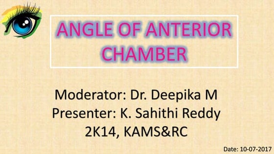 Anatomy of the anterior chamber and angle | PPT