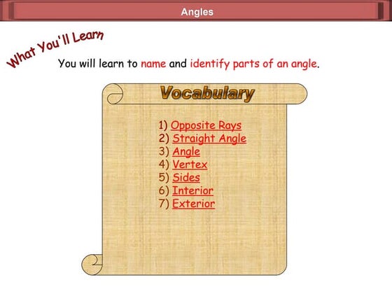 Types of angles | PPT