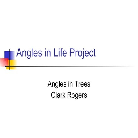 Angles In Trees | PPT
