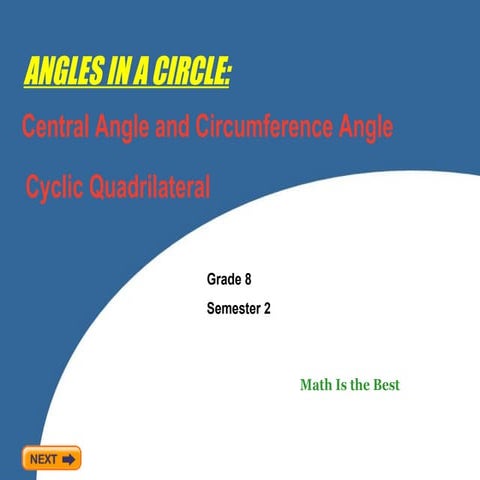 Angles in circle | PPT